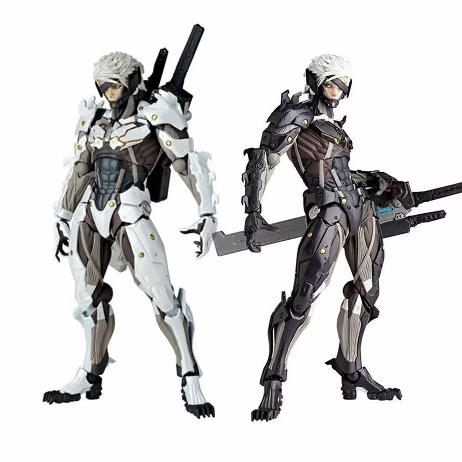Yamaguchi Style Metal Gear Rising: Revengeance - Raiden Action Figure Revoltech Figure Movable ...