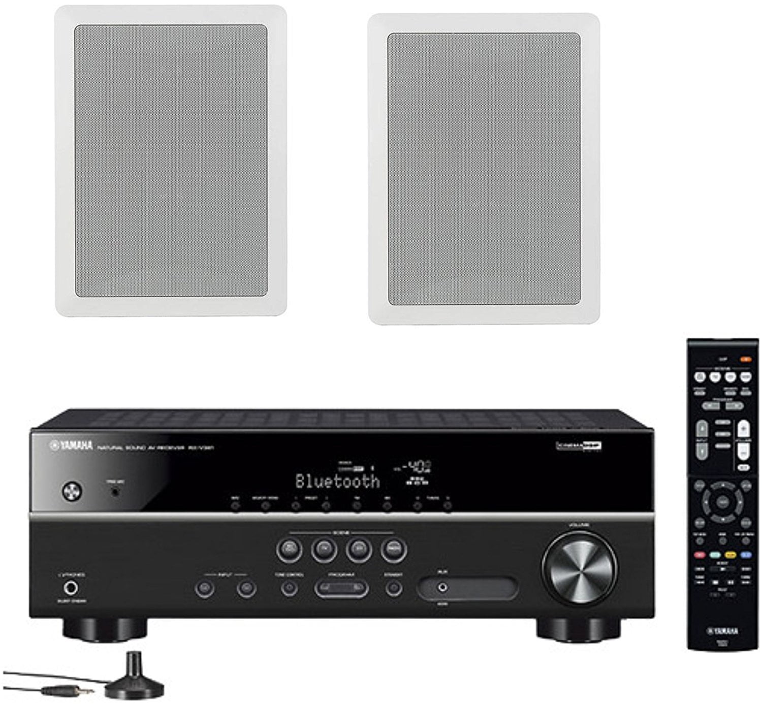 Yamaha 5.1-Channel Wireless Bluetooth 4K A/V Home Theater Receiver ...