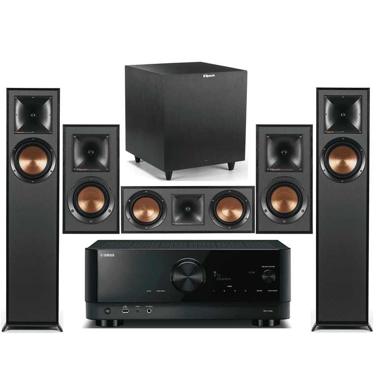Yamaha 5.2 Channel Wireless Bluetooth 4K 3D A V Surround Sound Receiver Klipsch Multimedia Home Theater Speaker System Walmart