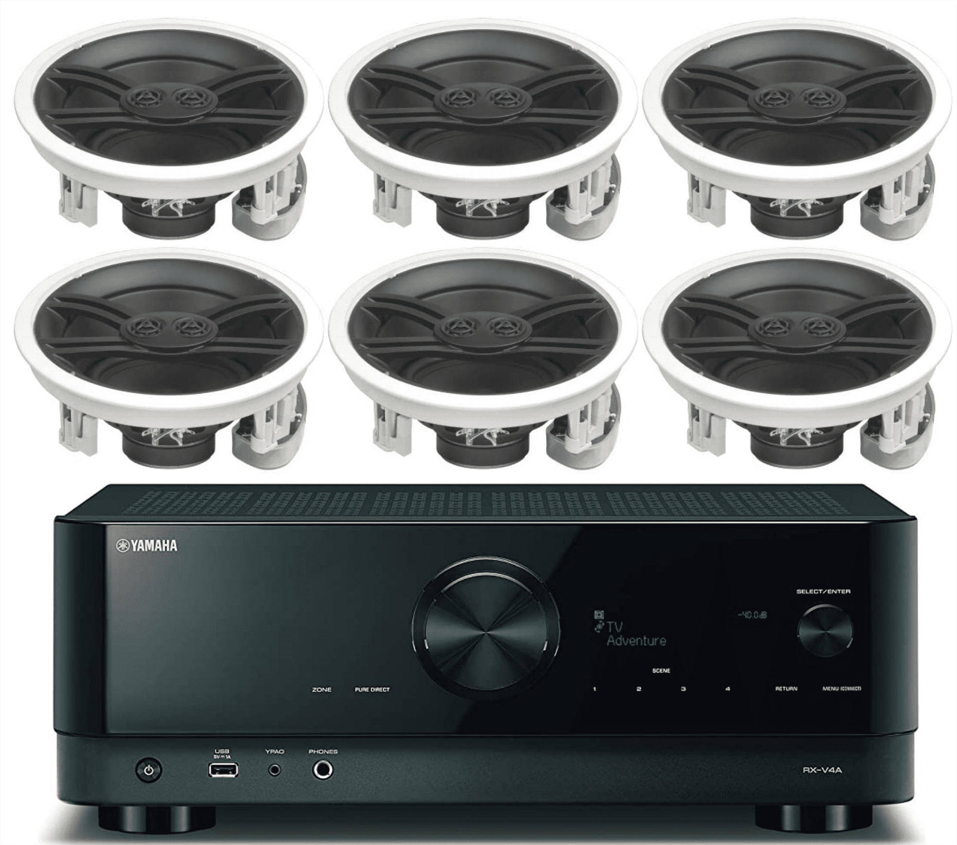 Yamaha 5.2-Channel Wireless Bluetooth 4K 3D A/V Surround Sound Receiver ... Yamaha 5.2-Channel Wireless Bluetooth 4K 3D A/V Surround Sound Receiver ...