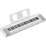 Yamaha 61-Key Piaggero Ultra-Portable Digital Piano, Black NP15WH ...