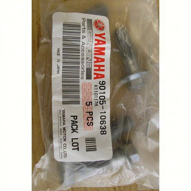 Yamaha 90105-10638-00 Genuine OEM Bolt, Washer Based; Pack Of 5 ...