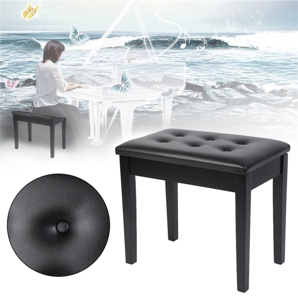Yamaha - BB1 Black Piano Style Bench - Walmart.com