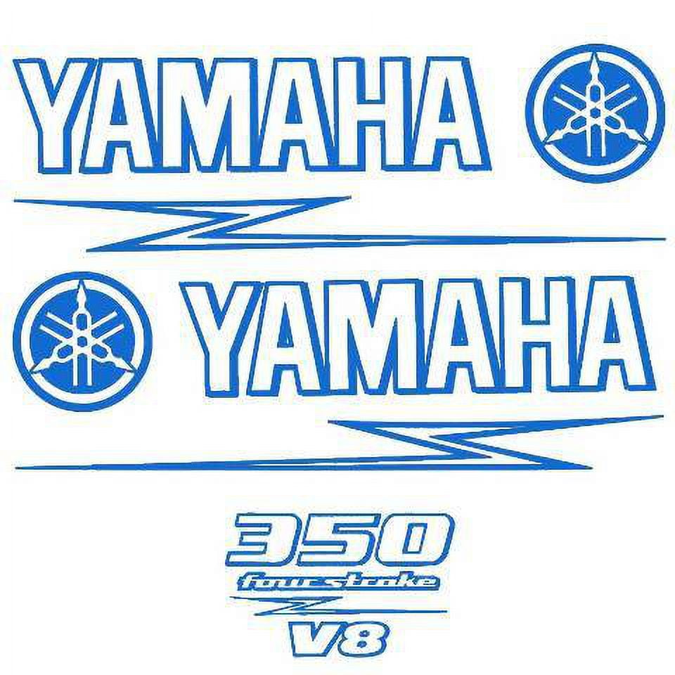 Yamaha Boat Cowling Decal U30920-16 | 350 HP Four Stroke V8 Blue (Kit ...