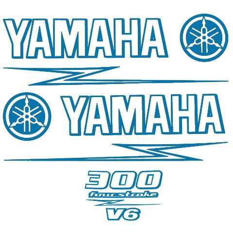 Yamaha Boat Cowling Decal U30921-16 | 300 Four Stroke Royal Blue (Kit ...