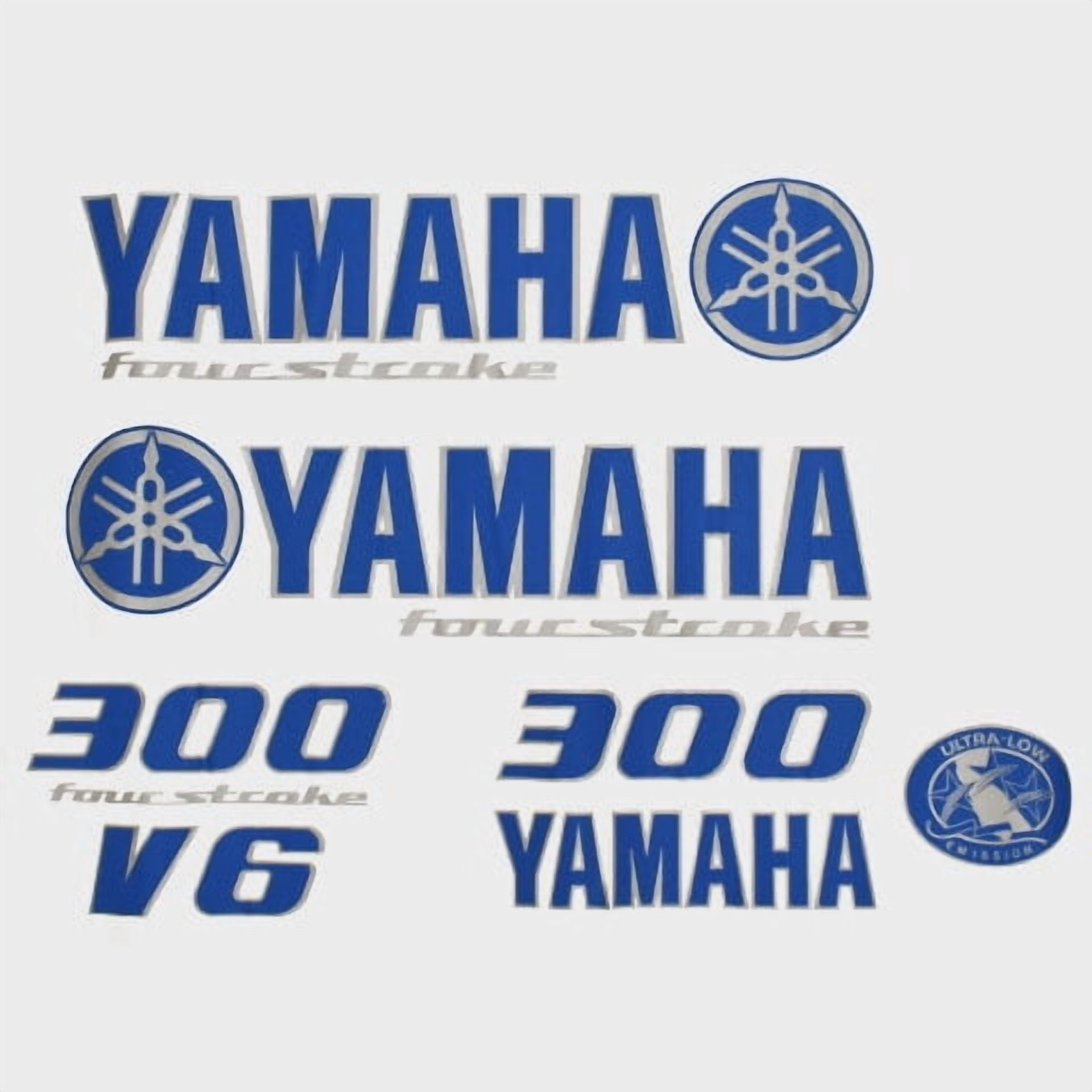 Yamaha Boat Cowling Decals 14.01886 | 300 Fourstroke Stickers (5Pc ...