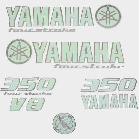 Yamaha Boat Cowling Decals 14.01907 | 350 V8 FourStroke Sticker (Kit ...