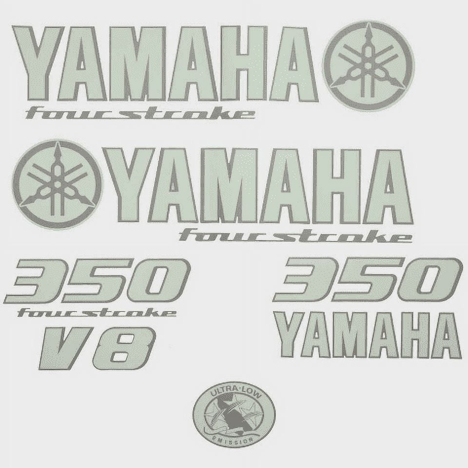 Yamaha Boat Cowling Decals 14.01908 | 350 V8 Seafoam Stickers (Kit ...