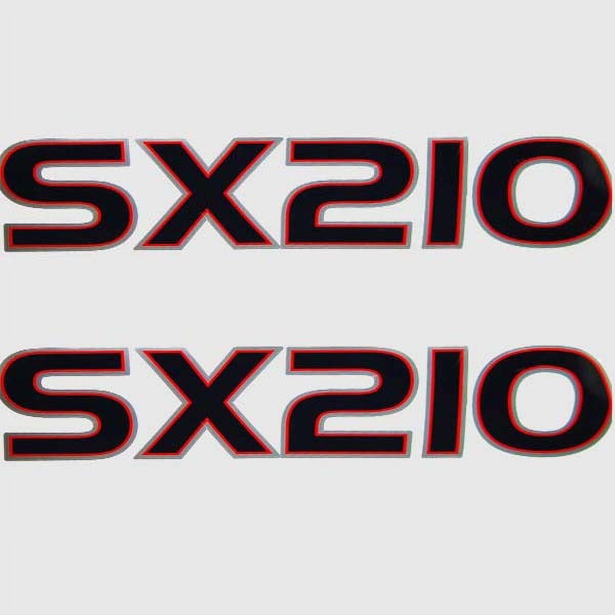 Yamaha Boat Decals F1T-U417H-20 | SX210 14 1/2 Inch Red Black (Pair ...