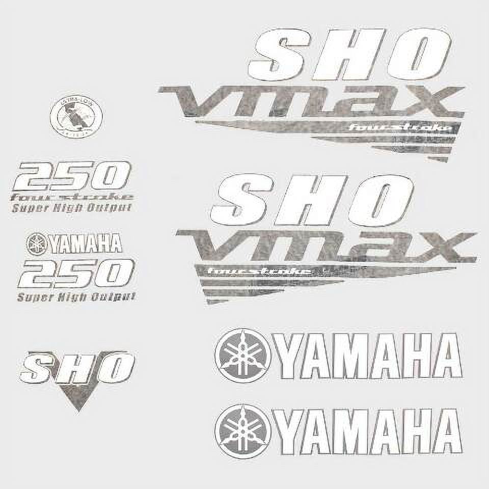 Yamaha Boat Engine Cowling Decals 157145-01 | 250 SHO VMAX (Kit ...