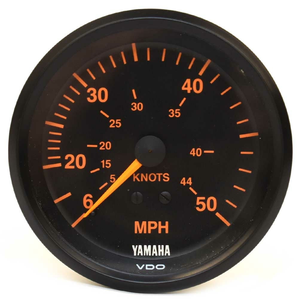 Yamaha Boat Speedometer Gauge VDO-SPEED-50-00 | Knots 3 3/8 Inch Black ...