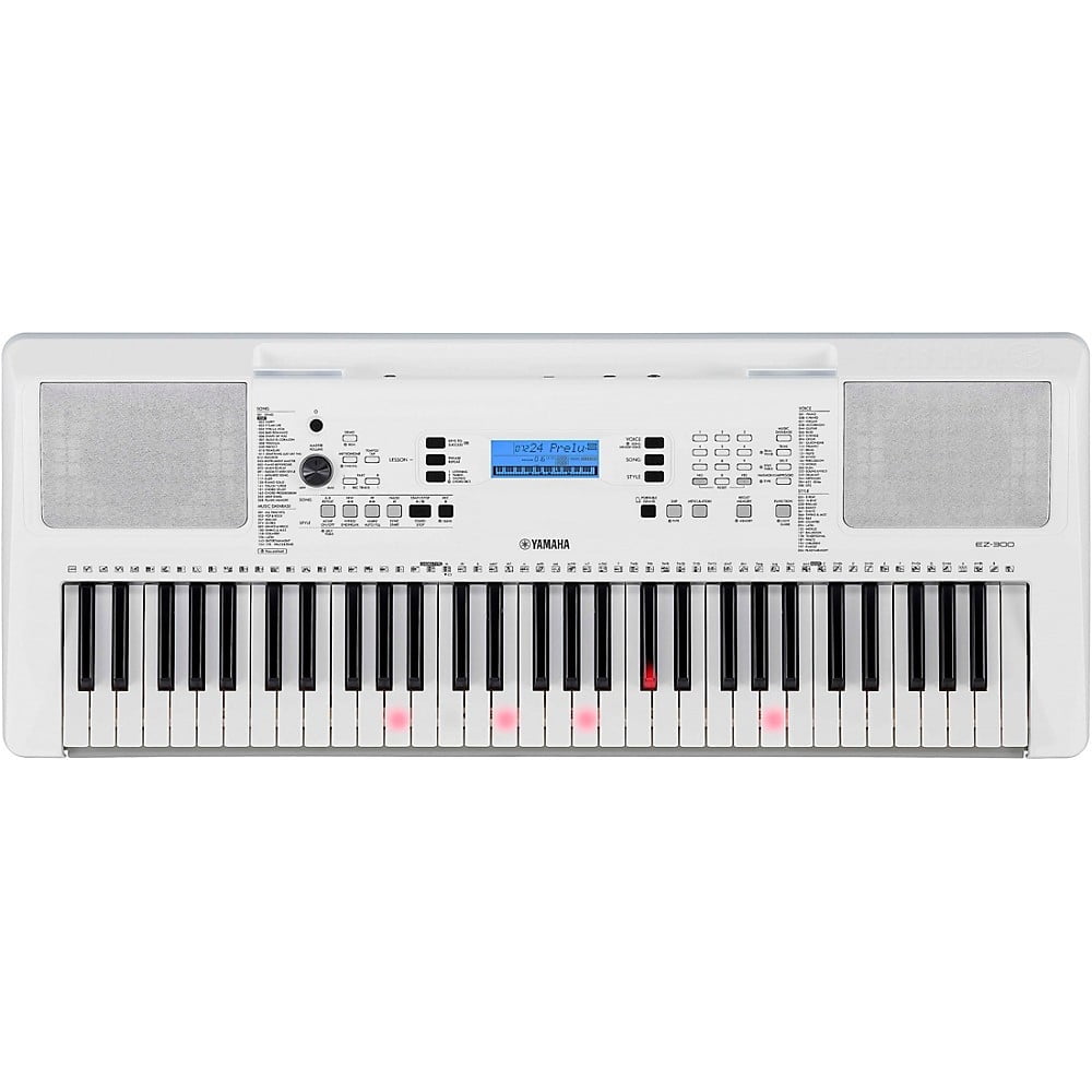 Yamaha EZ-300 61-Key Touch-Sensitive Beginner's Keyboard with Lighted ...