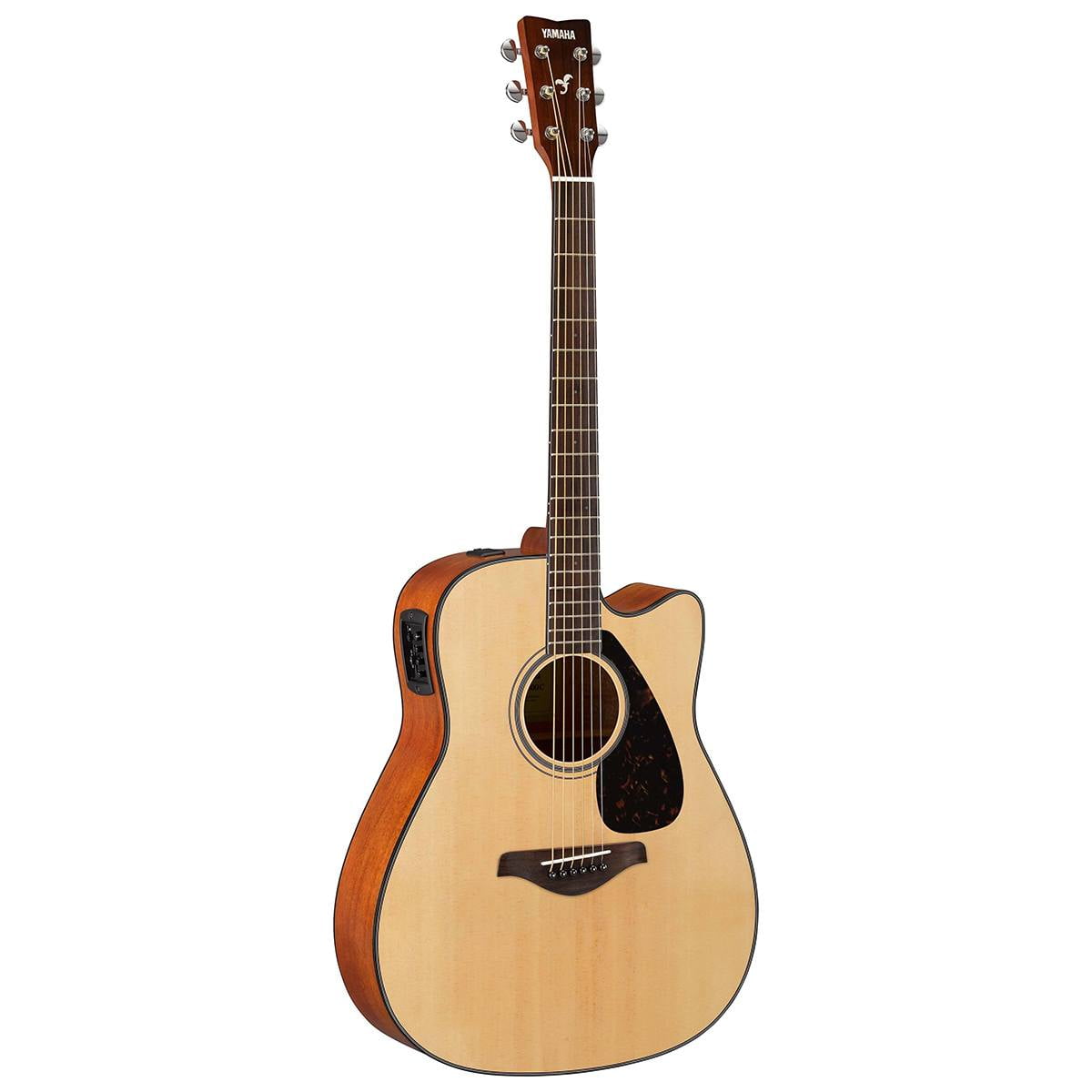 Yamaha FGX800C Acoustic Electric Guitar with Instrument Tuner - Walmart.com