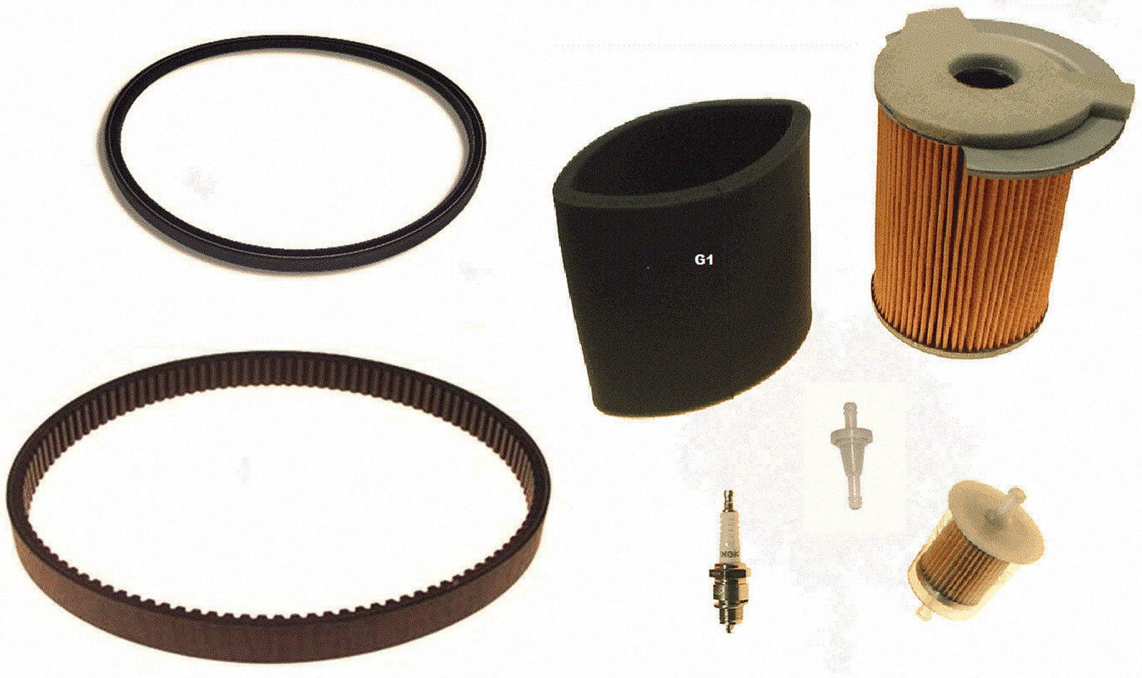 Yamaha G1 Gas Golf Cart Tune Up Kit with Fuel Filter Drive & Starter ...