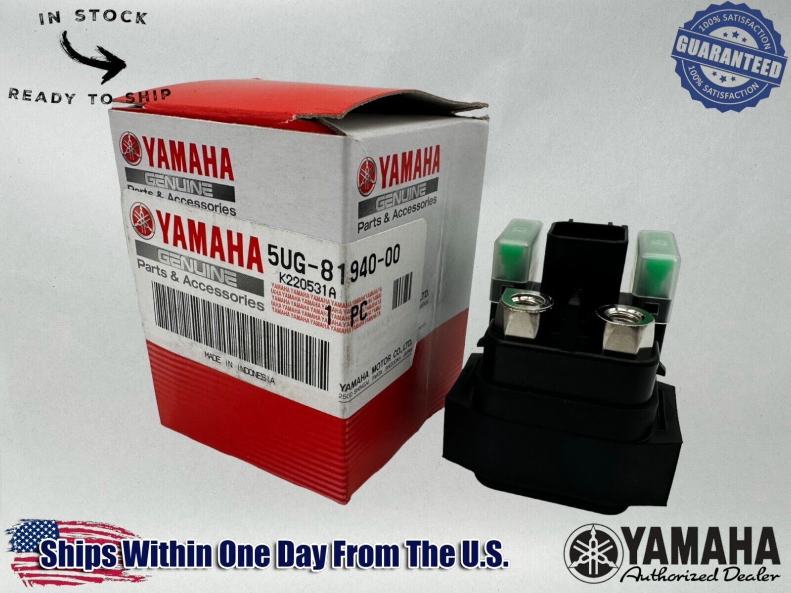 Yamaha Genuine OEM Authentic Starter Relay Assembly 5UG-81940-00-00 ...