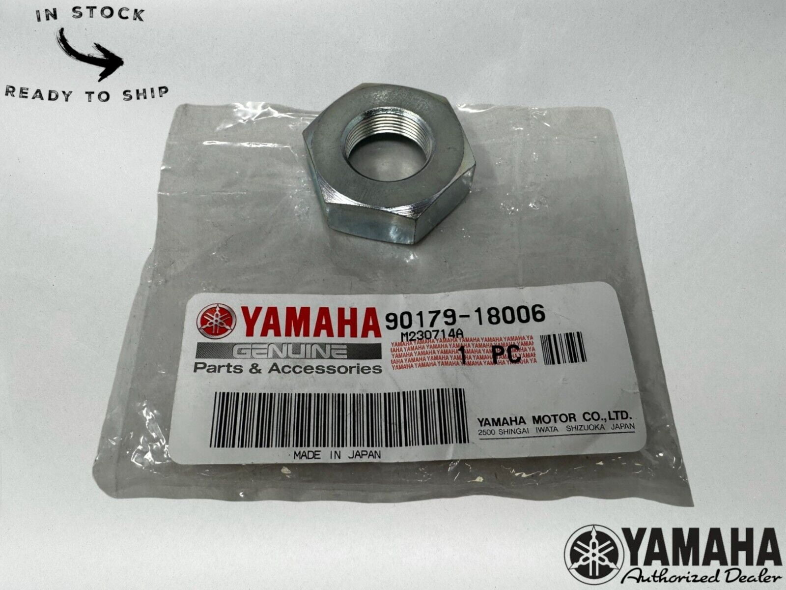 Yamaha Genuine OEM Nut 90179-18006-00 - Walmart.com