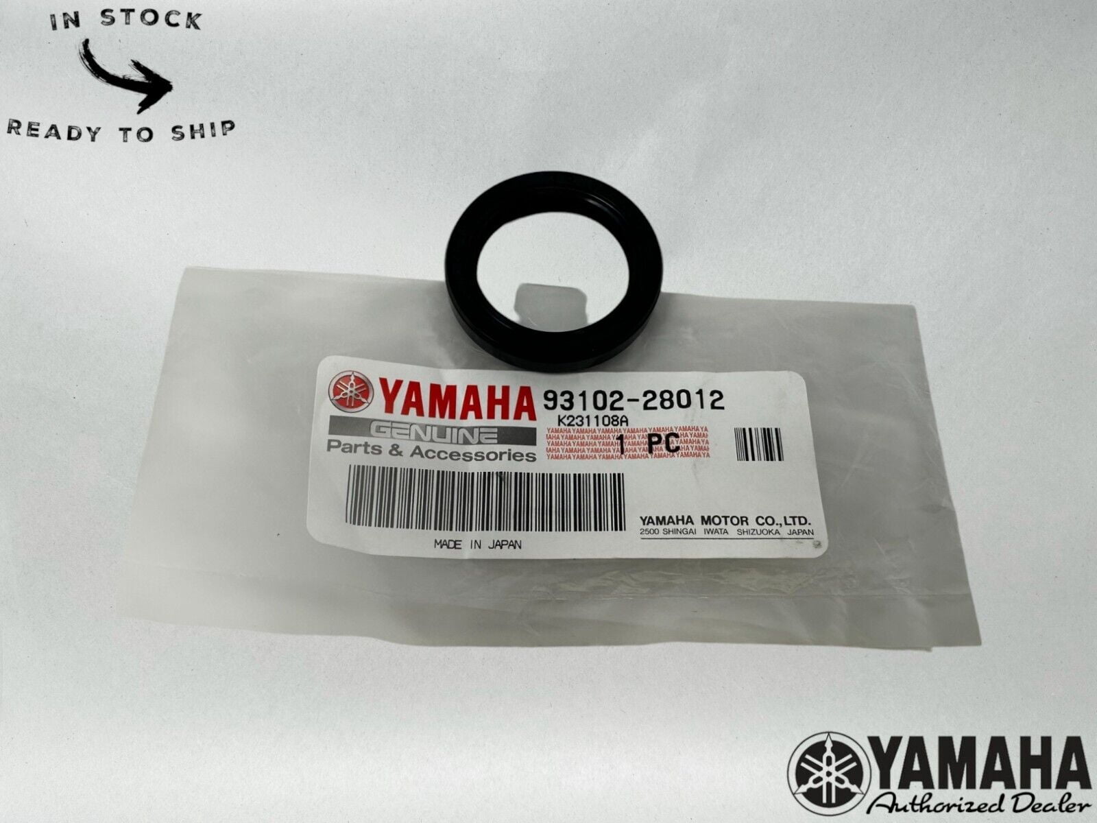 Yamaha Genuine OEM Oil Seal 93102-28012-00 - Walmart Business Supplies
