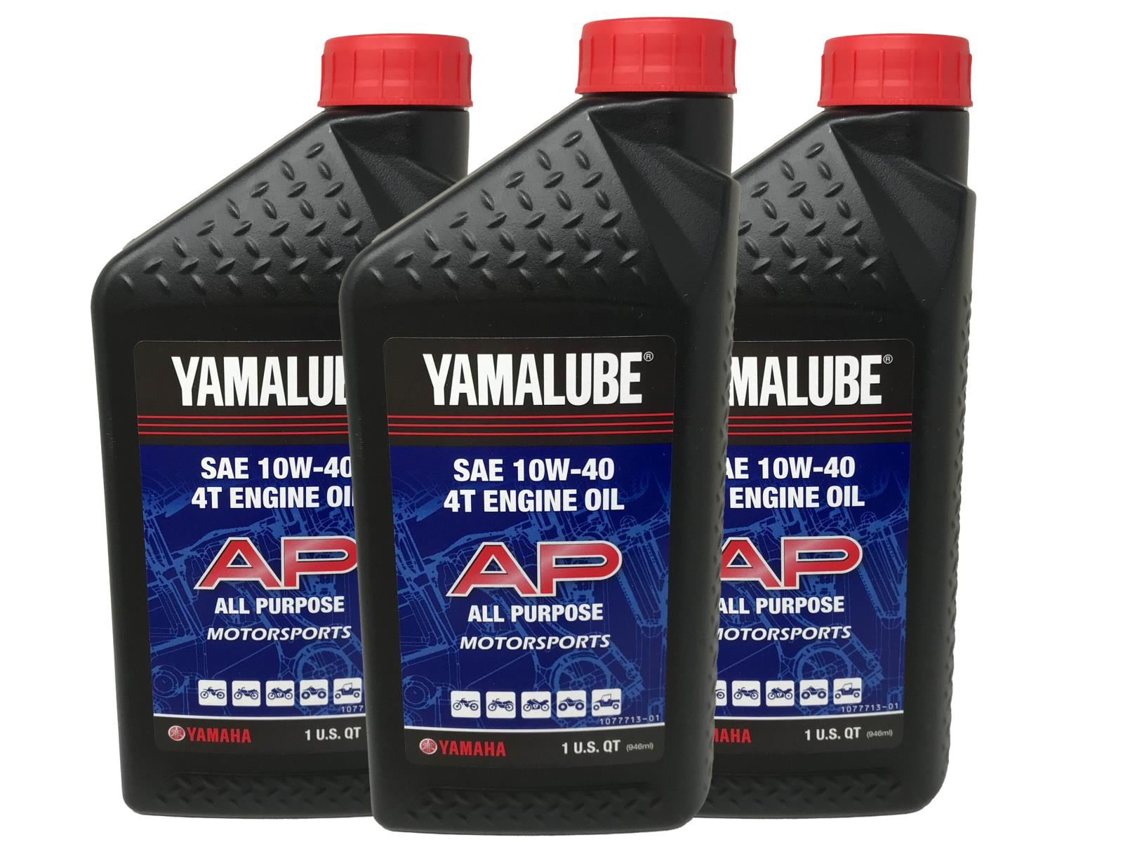 Yamaha Genuine OEM 4T Engine Oil 10W-40, 3 qt ("pack"3) - Walmart.com