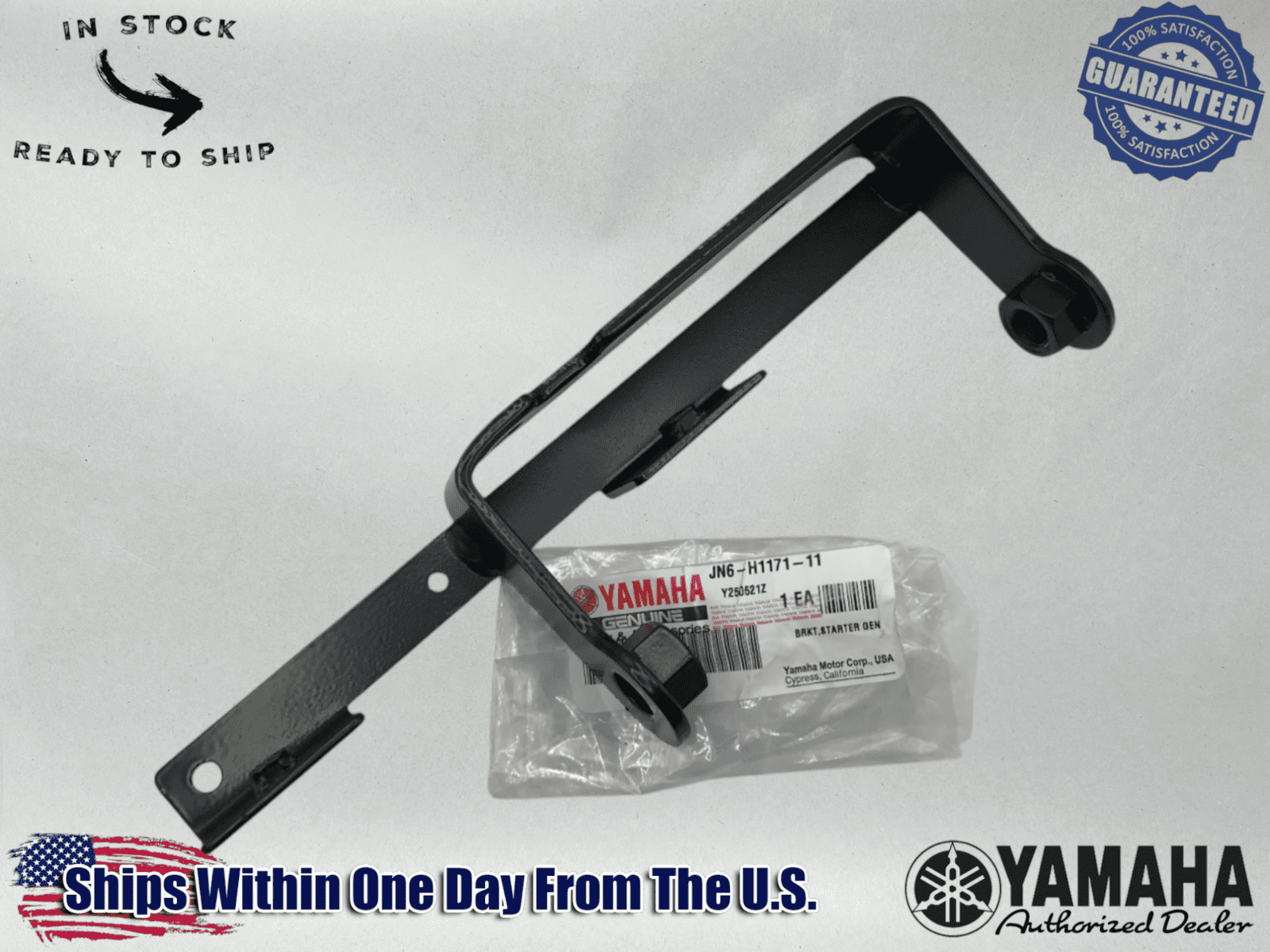 Yamaha Genuine OEM Starter/Generator Bracket, Golf Cart JN6-H1171-11-00 ...