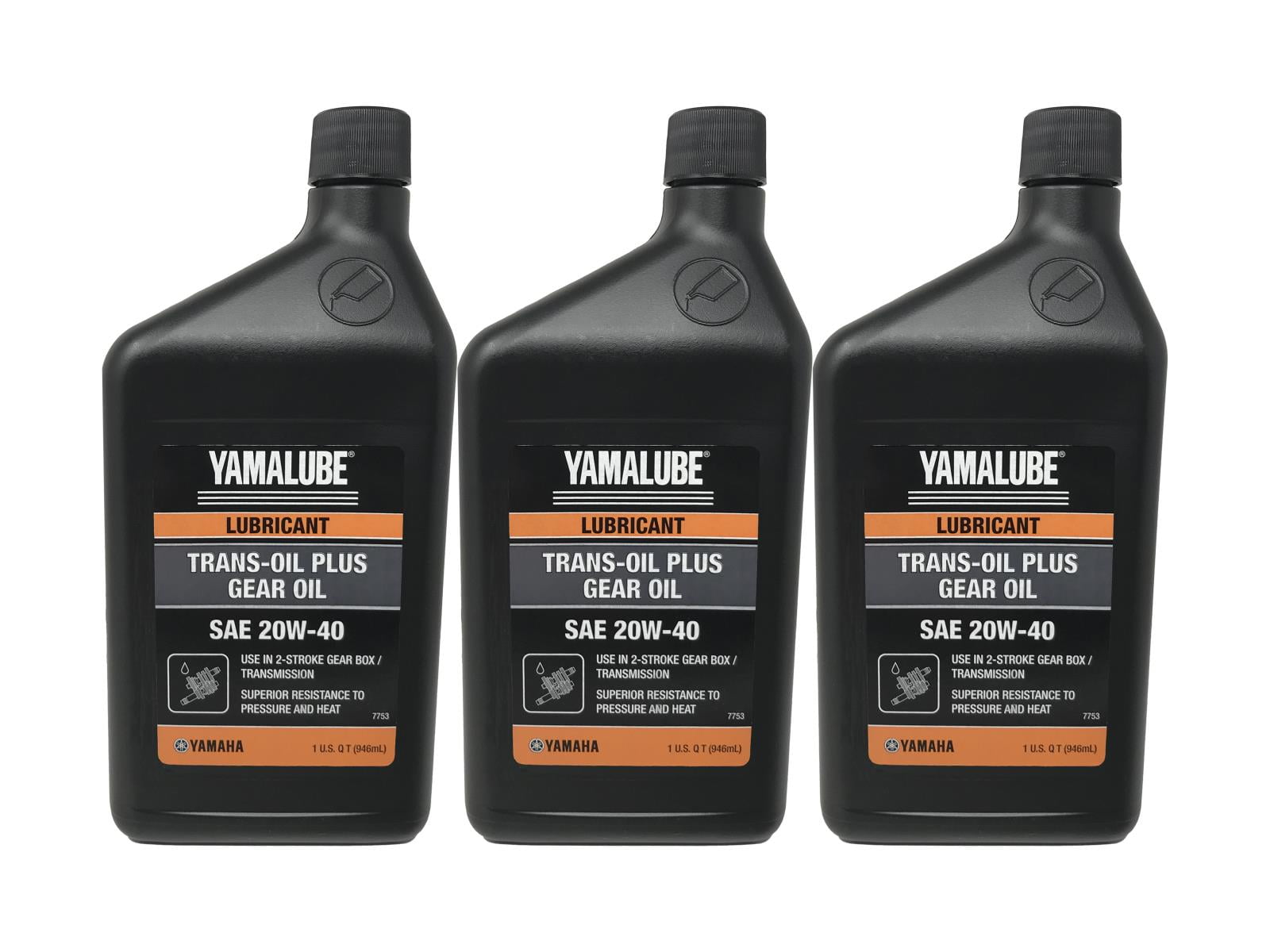 Yamaha Genuine OEM Trans-Oil Plus Gear Oil 20W-40 ACC-TRANS-PL-US - 3 ...
