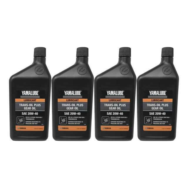 Yamaha Genuine OEM Trans-Oil Plus Gear Oil 20W-40 ACC-TRANS-PL-US - 4 Quarts - Walmart.com