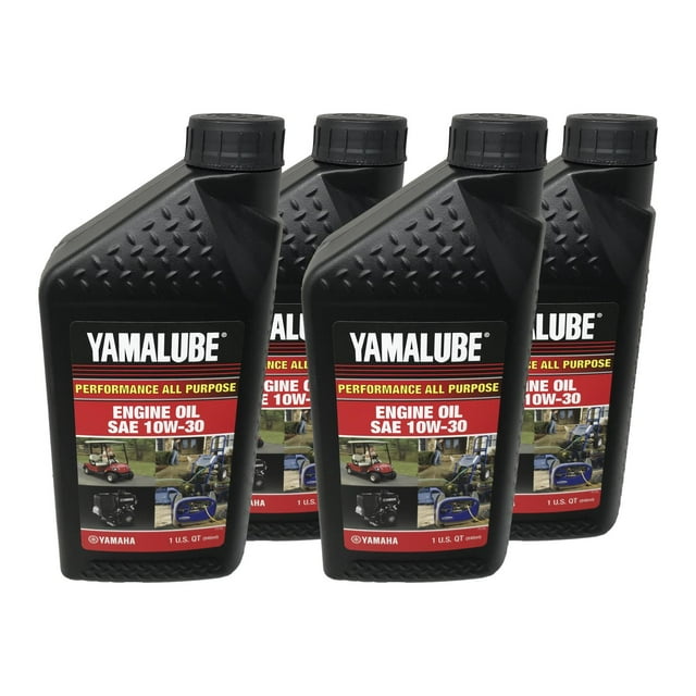Yamaha Genuine OEM Yamalube 10W-30 Engine Oil LUB-10W30-GG-12 - 4 Pack ...