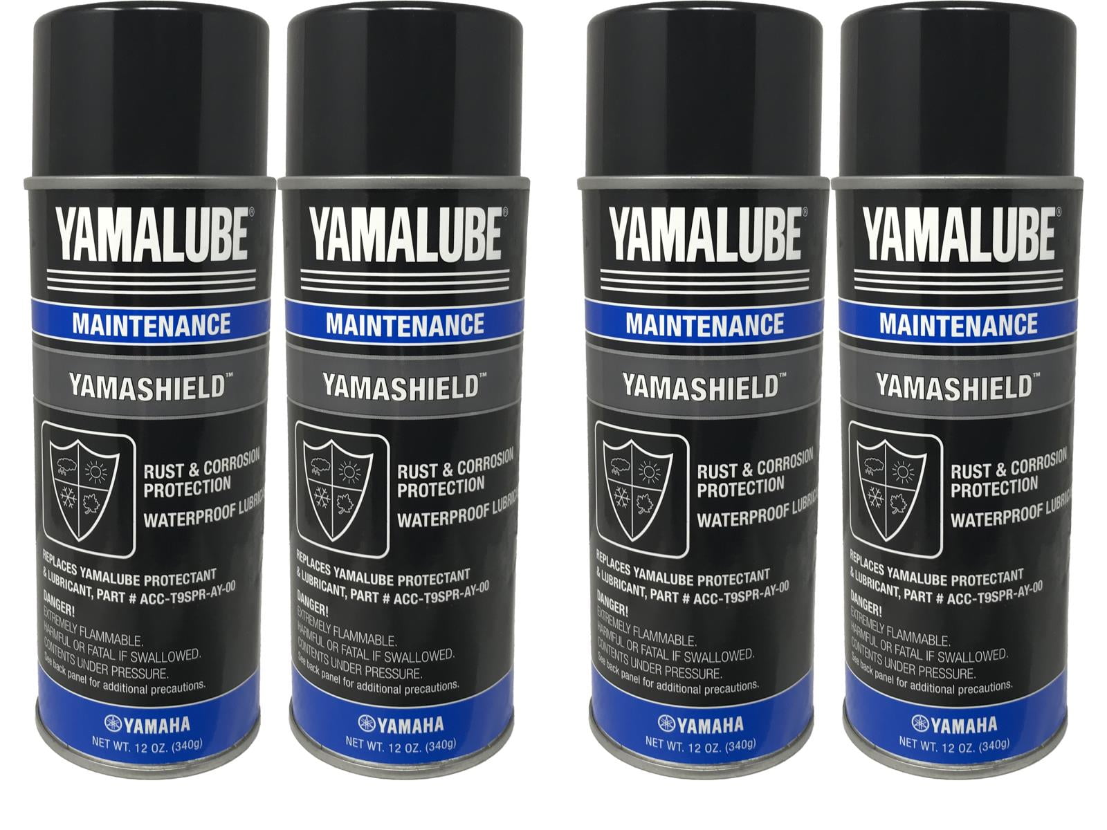 Yamaha Genuine OEM Yamalube 12 Oz. Yamashield Can ACC-YAMSH-LD-00 - 4 ...