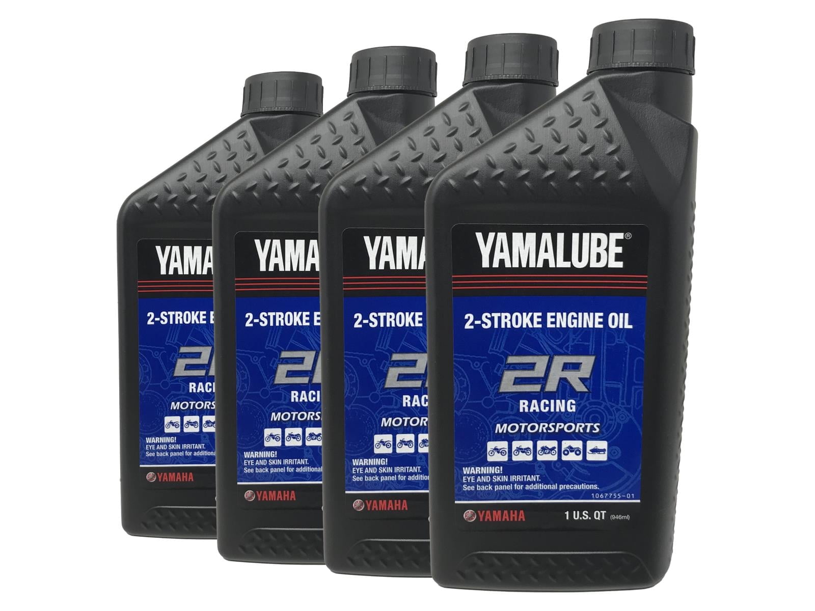 Yamaha Genuine OEM Yamalube 2R Racing Oil LUB-2STRK-R1-12 - 4 Pack ...