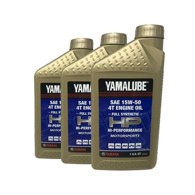 Yamaha Genuine OEM Yamalube Full Synthetic 15W-50 Oil LUB-15W50-FS-12 ...