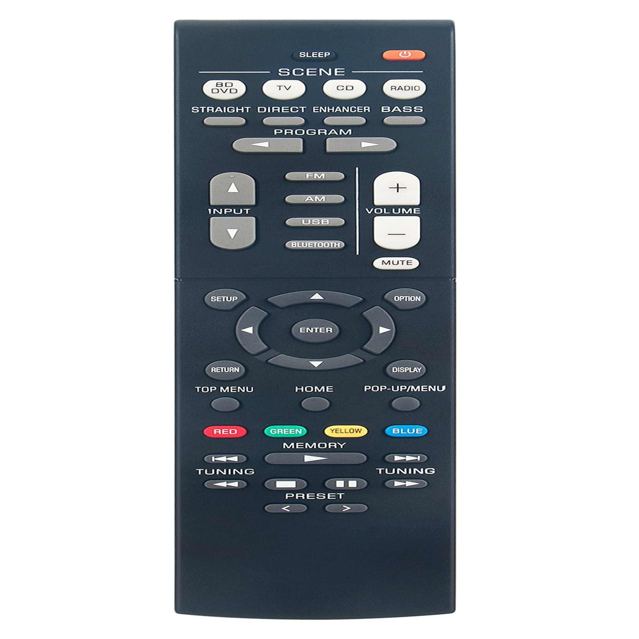 Yamaha Home Theater Remote Control Replacement RAV561 ZZ43210 - Walmart.com