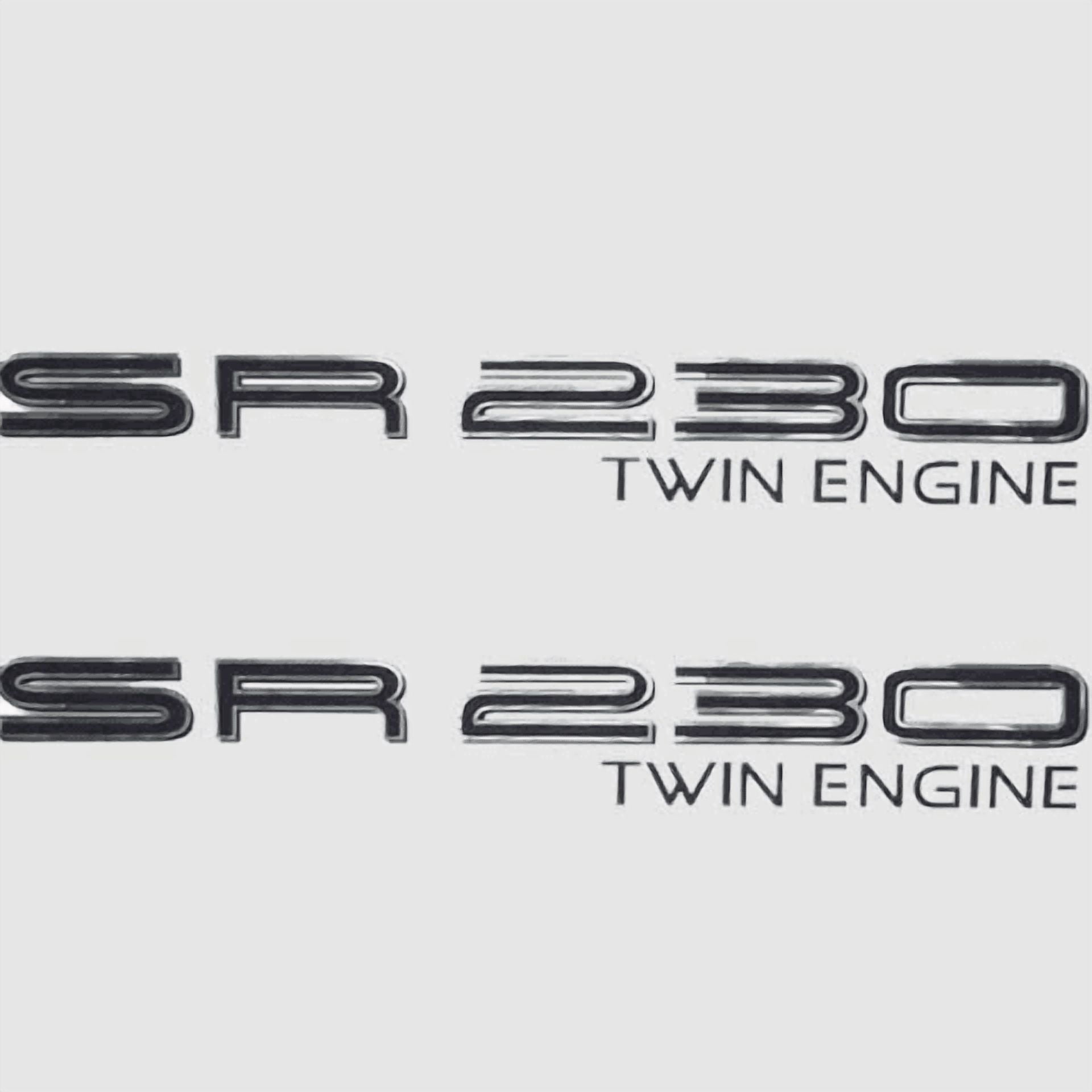 Yamaha Jet Boat Brand Decal F1C-U4125-30 | SR 230 (Pair) - Walmart.com