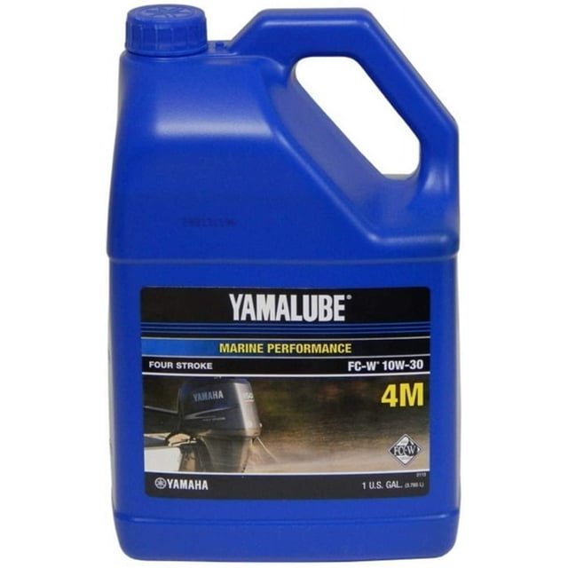 Yamaha Yamalube 10W30 Marine Oil, NMMA FCW Low Phosphorous, 1 Gallon ...