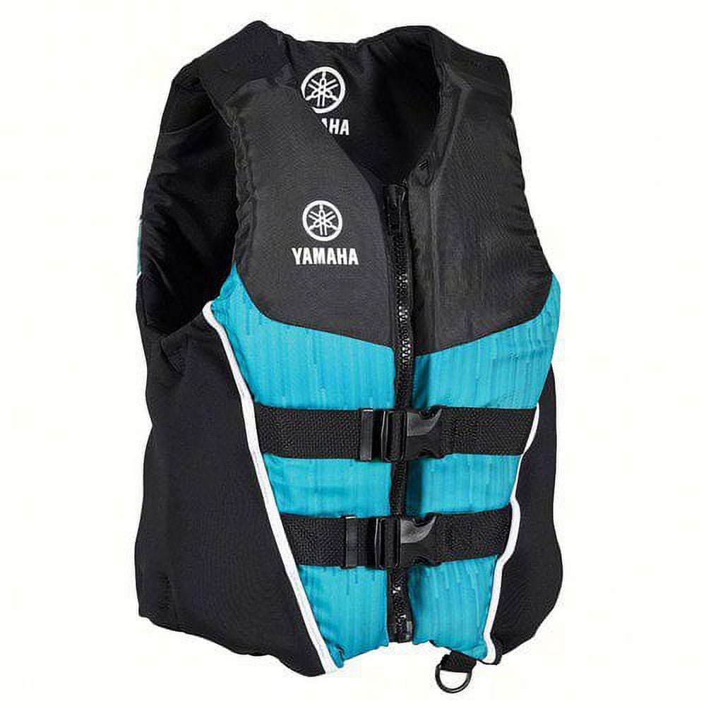Yamaha MAW-21NNC-TL-LG PFD Life Jacket Vest, Neo/Nylon Combo Teal Large ...