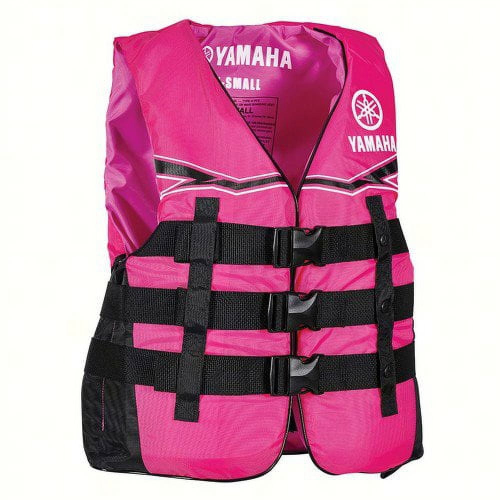 Yamaha MAW-21V3B-PK-LG PFD Life Jacket Vest, Nylon Value Pink Large ...