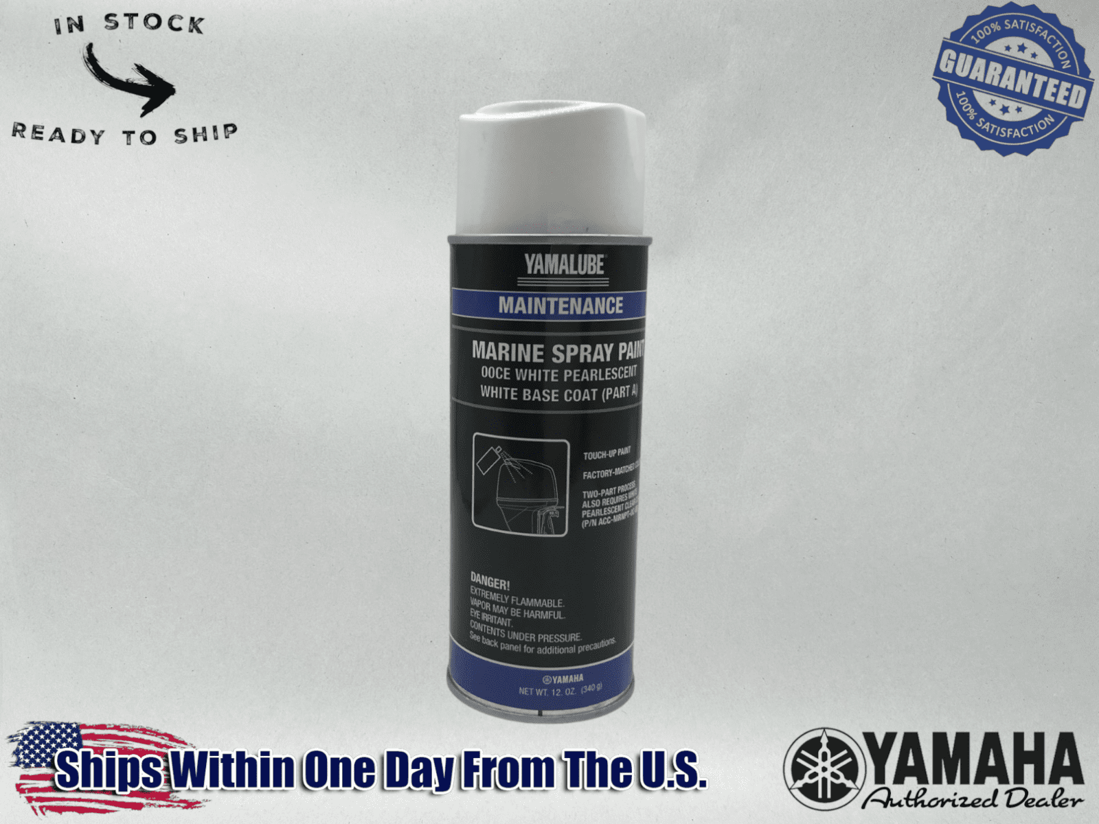 Yamaha Marine OEM Spray Paint White Pearlescent Base Coat ACC-MRNPT-0C ...