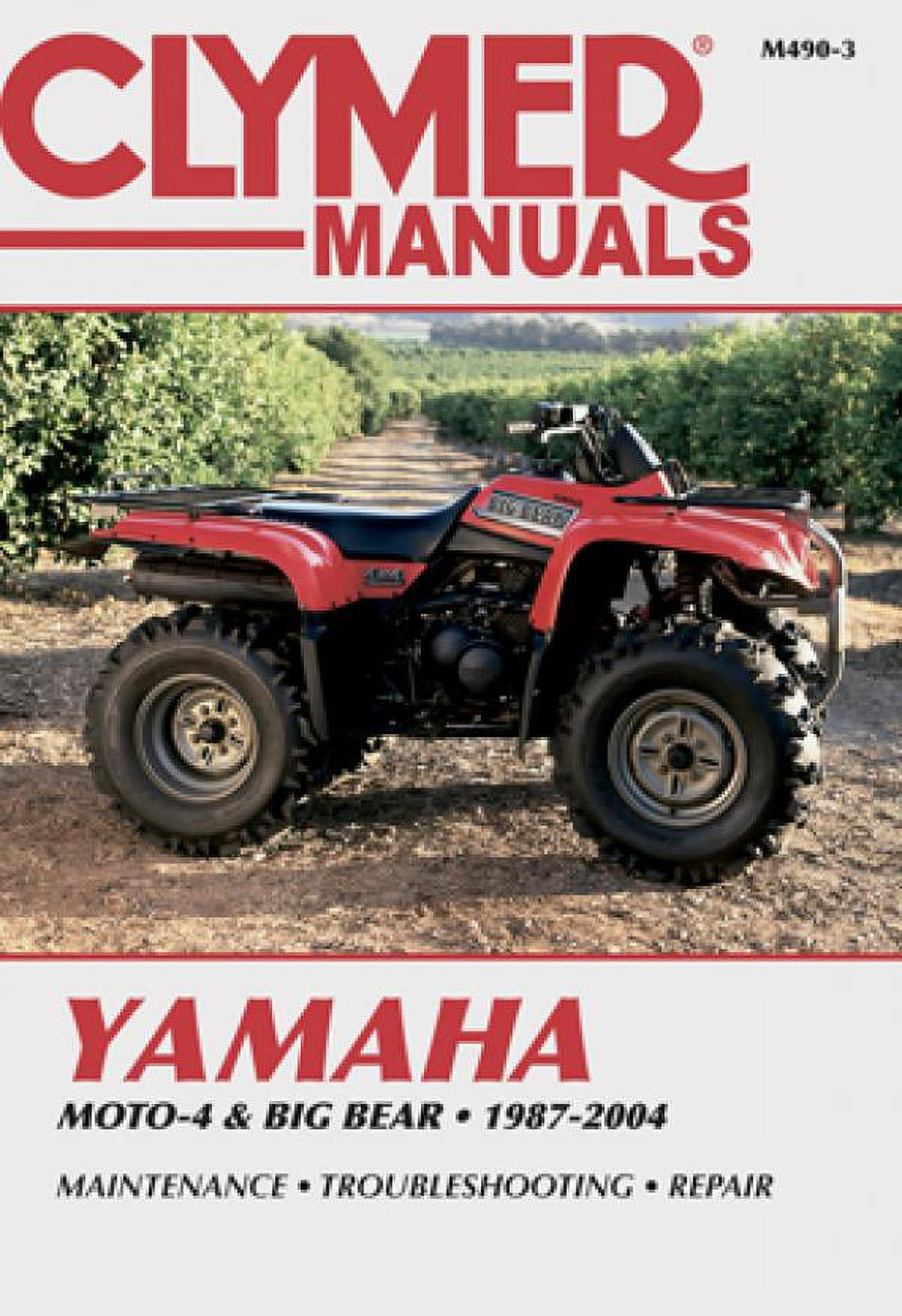 Yamaha Moto-4 & Big Bear ATV (87-04) Clymer Repair Manual ^ - Walmart.com