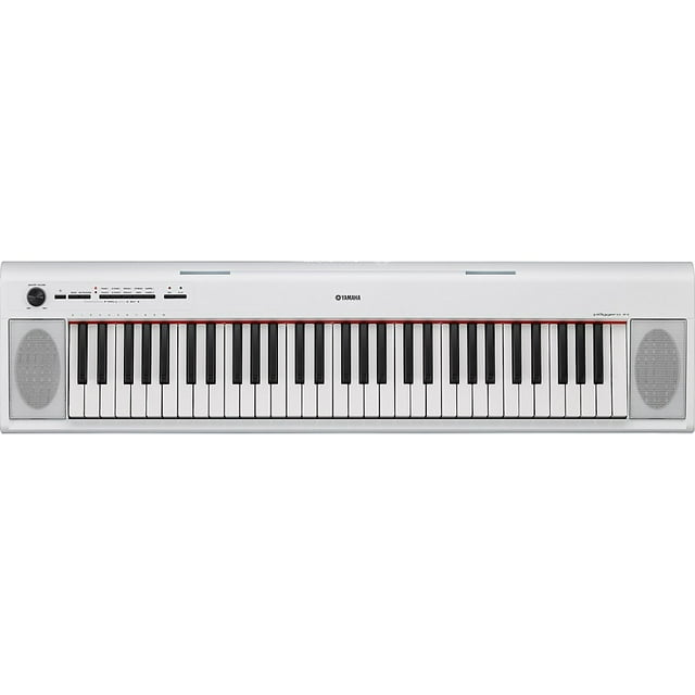 Yamaha NP12 61-Key Digital Piano Lightweight Portable Keyboard with PA130 Power Adapter, White ...