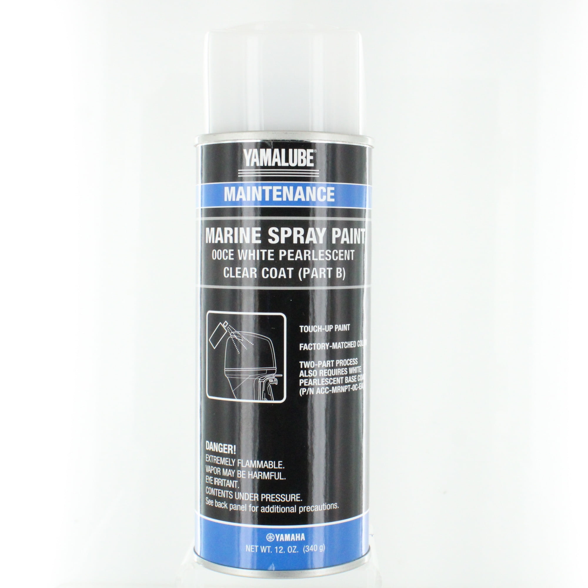 Yamaha New OEM Marine Spray Paint White Pearlescent Clear Coat, ACC ...