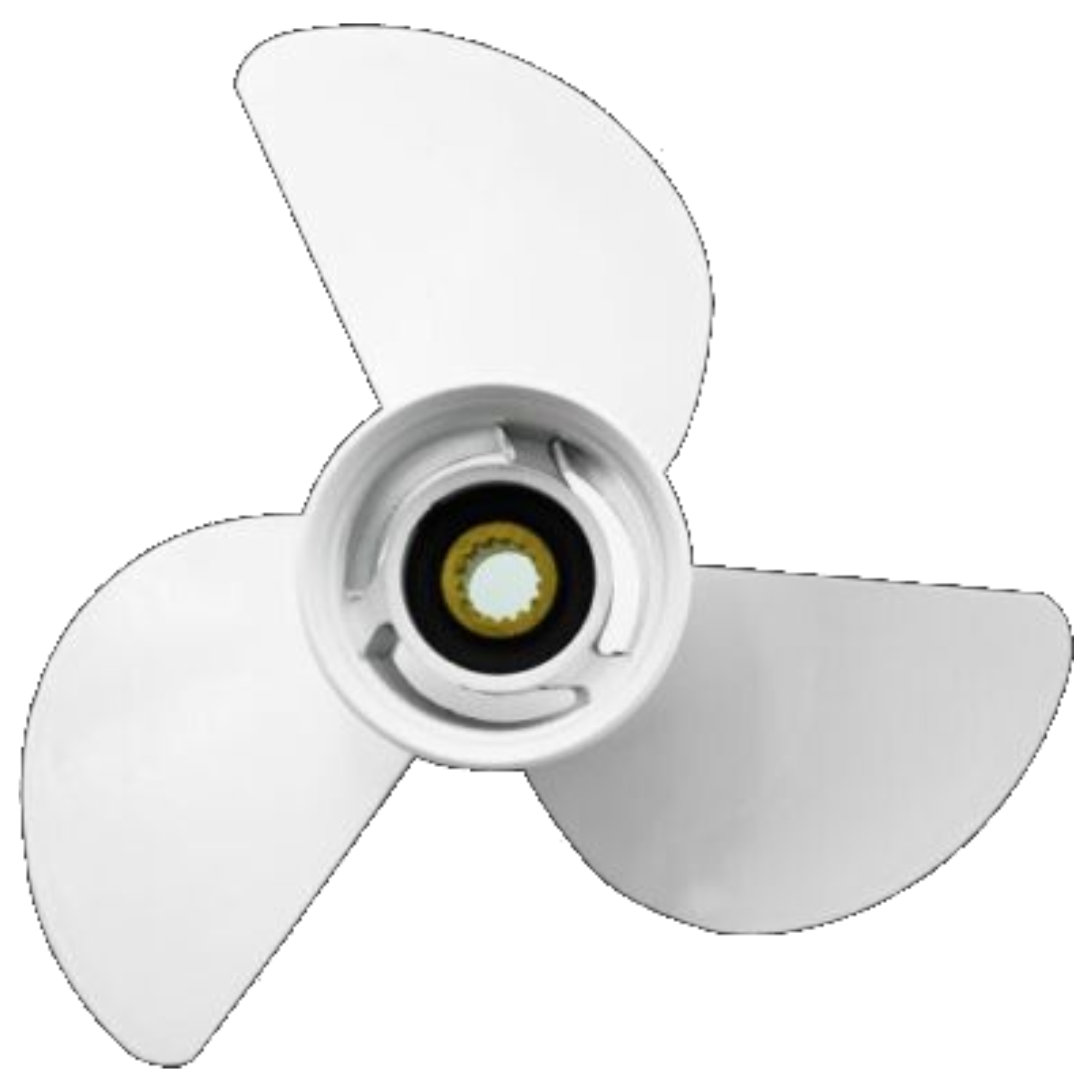 Yamaha New OEM White 3 Blade 13-5/8"X13" Right Hand Propeller, 6E5 ...