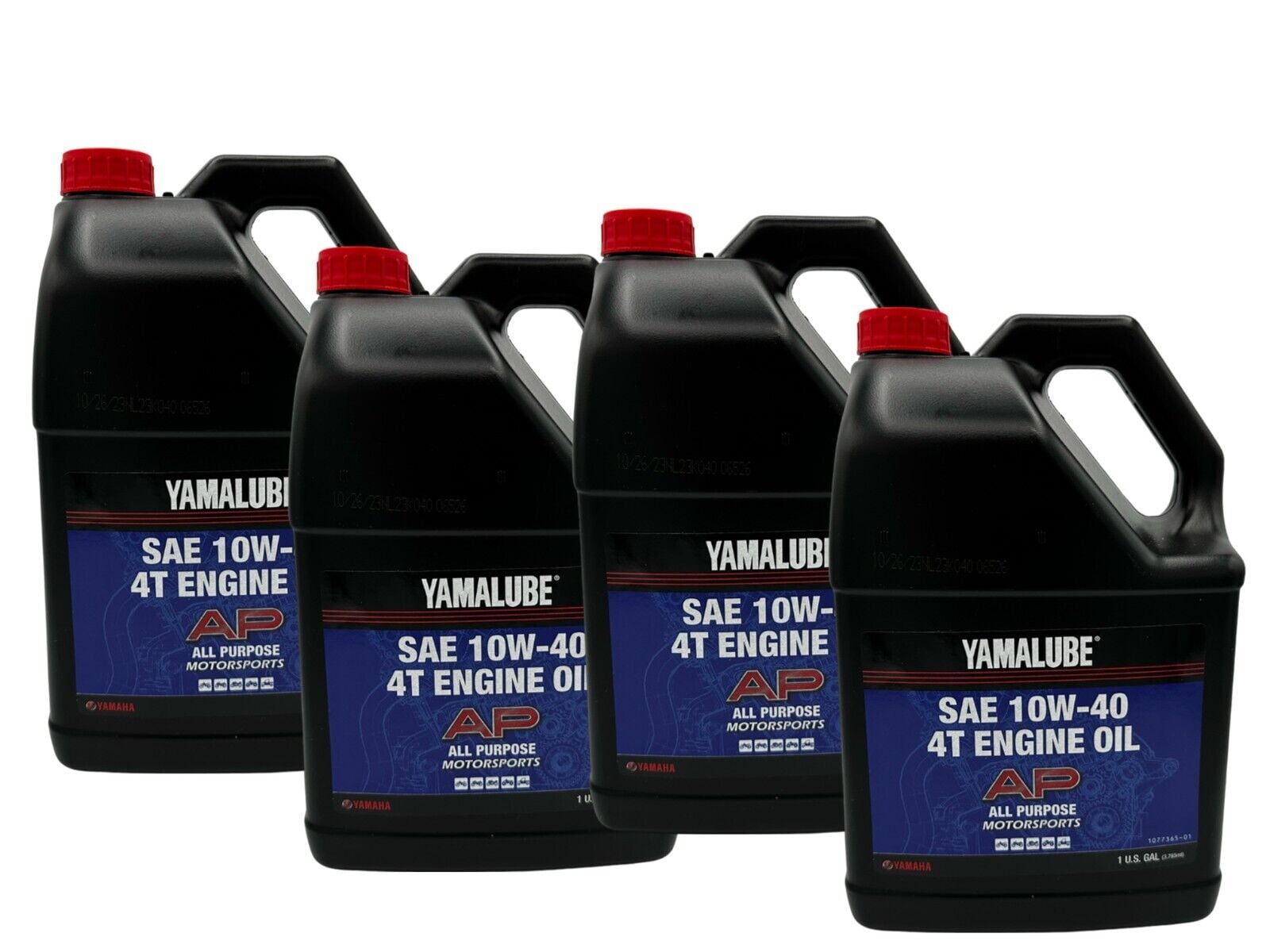 Yamaha OEM All Purpose Performance 4-Stroke Engine Oil LUB-10W40-AP-04 ...