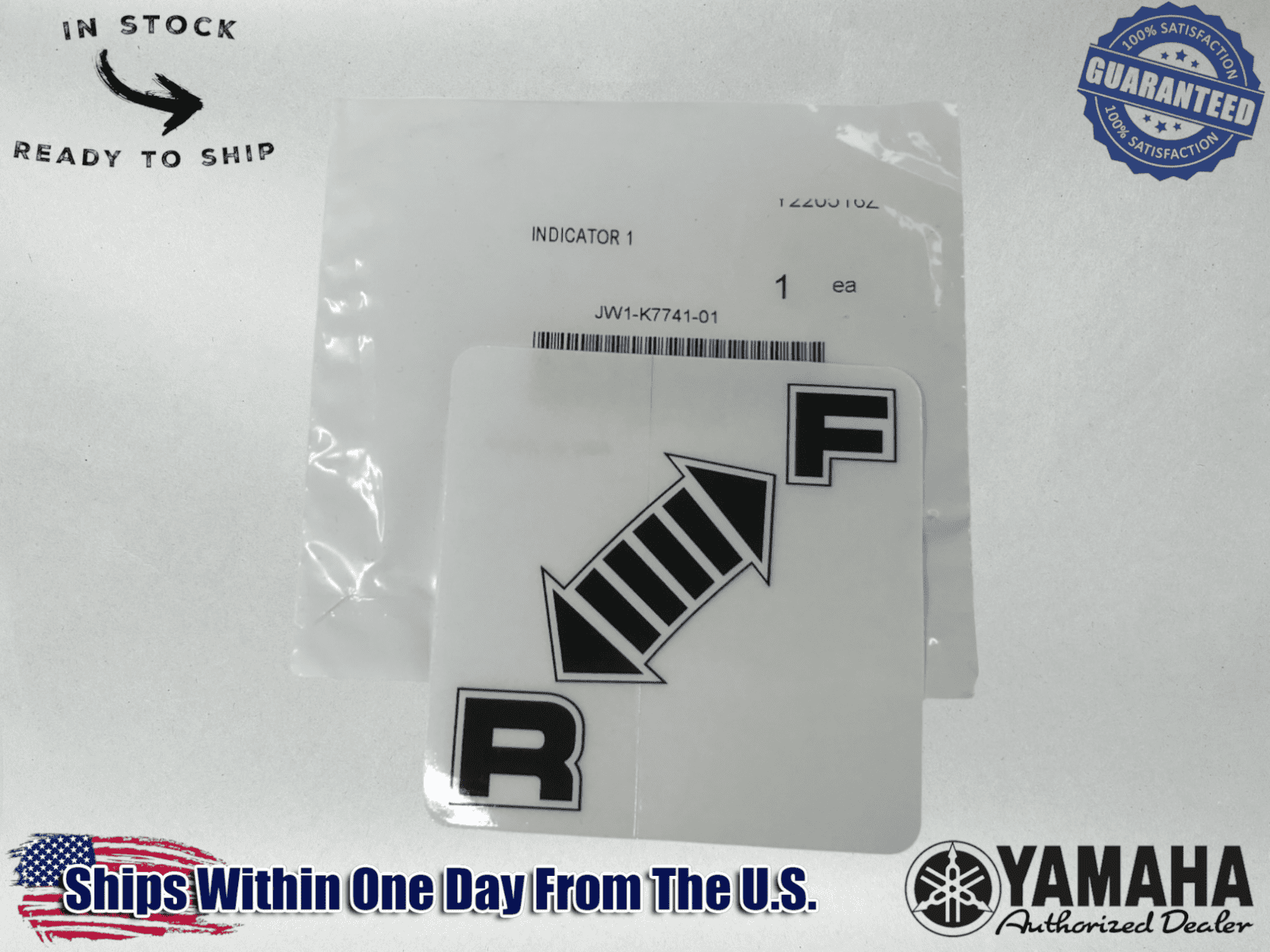 Yamaha OEM GOLF CART BUGGY FORWARD REVERSE HANDLE SAFETY DECAL JW1 ...