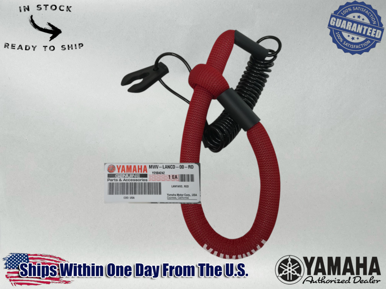 Yamaha OEM WaveRunner Lanyard Floating Wrist XLT GP FX-HO SHO VX MWV ...