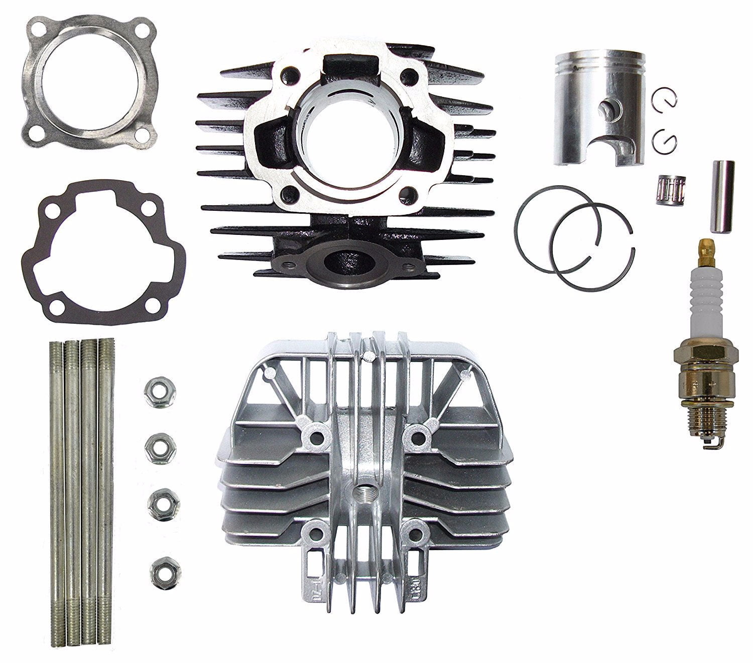 Yamaha PW80 Cylinder, Gasket, Piston Ring Kit, Top End Rebuild Set ...