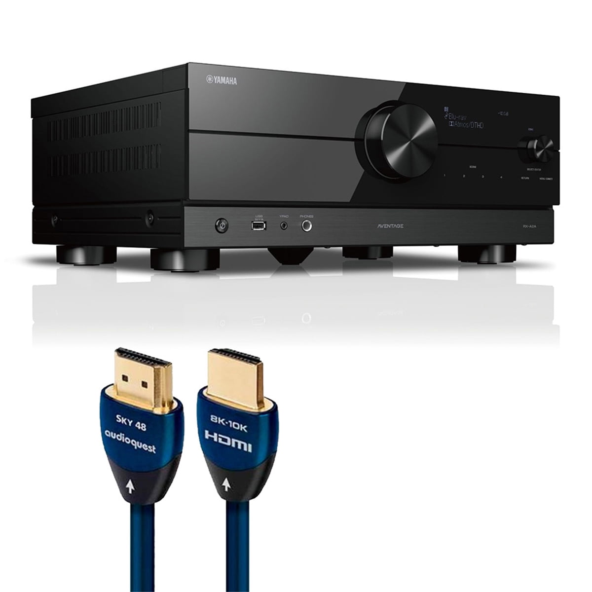 Yamaha RX-A2A AVENTAGE 7.2 Channel AV Receiver with AudioQuest SKY 3m ...