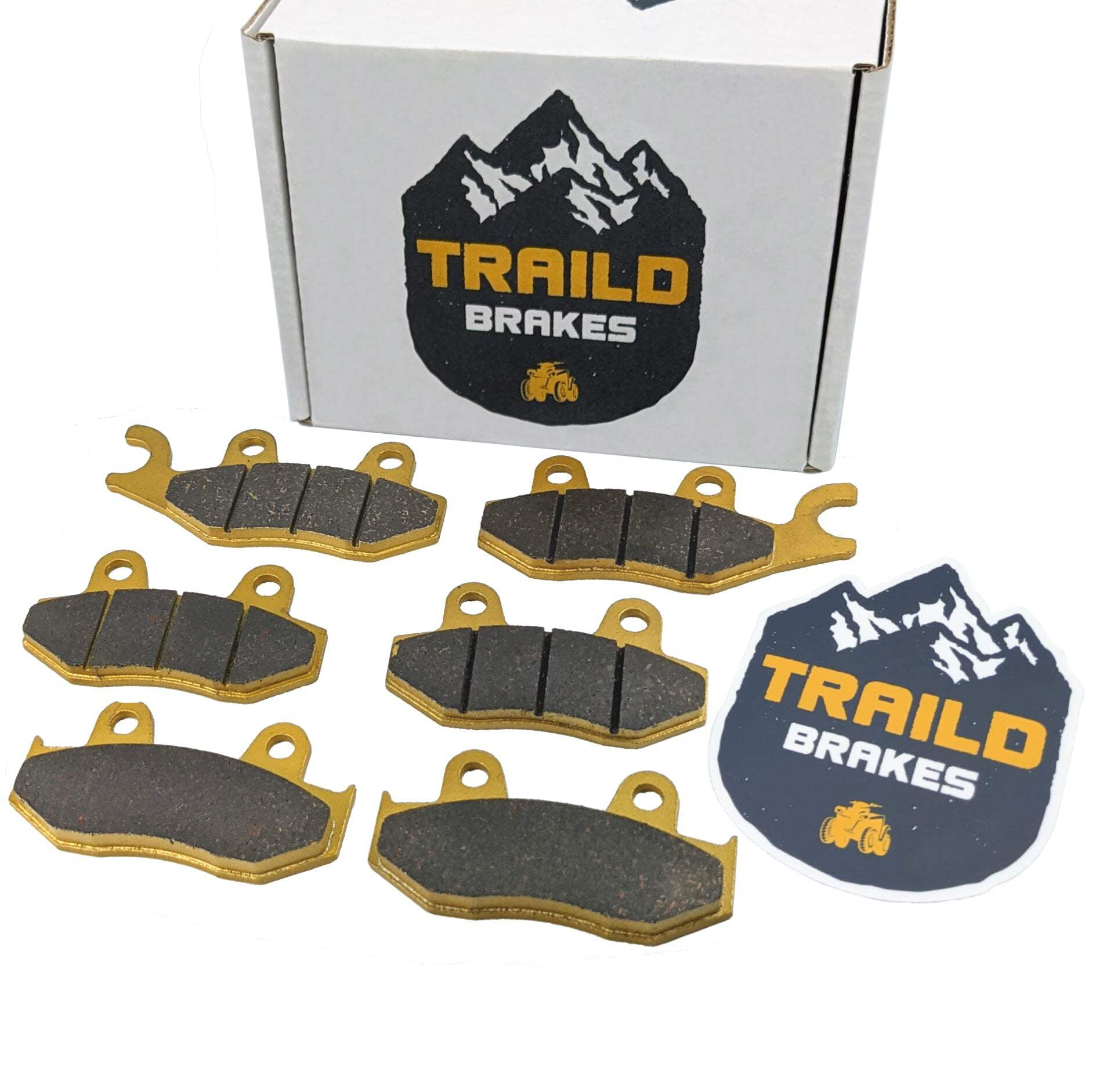 Yamaha Raptor 700 2013-2025 Ceramic Brake Pad Set - Walmart.com