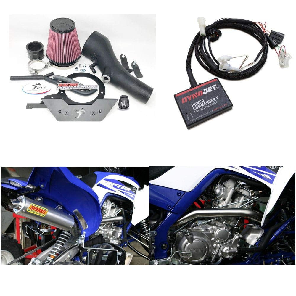 Yamaha Raptor 700 Power Kit Sparks Race Core Exhaust + Dyno jet PC5 ...