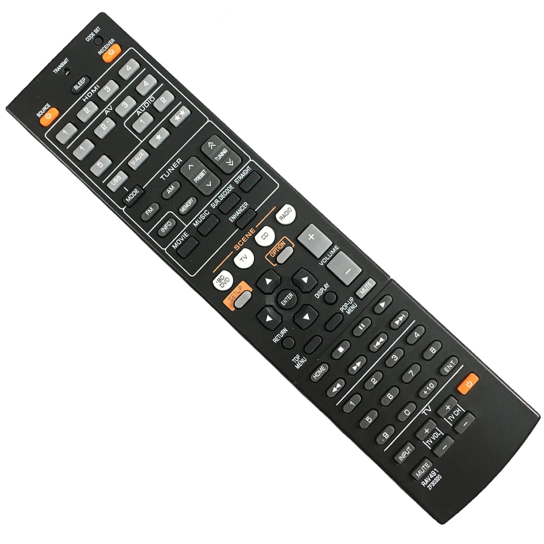 Yamaha Receiver Remote Control Replacement for RX-V367 RX-V371 RX-A720 ...
