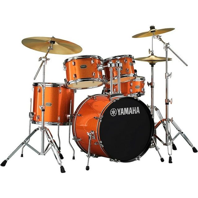 Yamaha Rydeen 5-Piece Shell Pack With 20" Bass Drum Orange Glitter ...