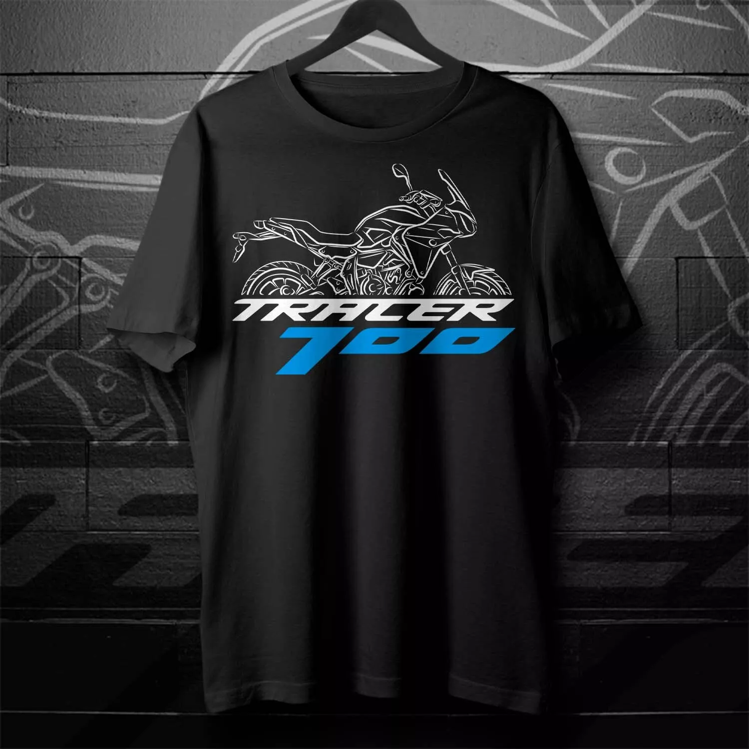 Yamaha Tracer 700 Motorcycle T-Shirt, Tee for Adventure Riders ...