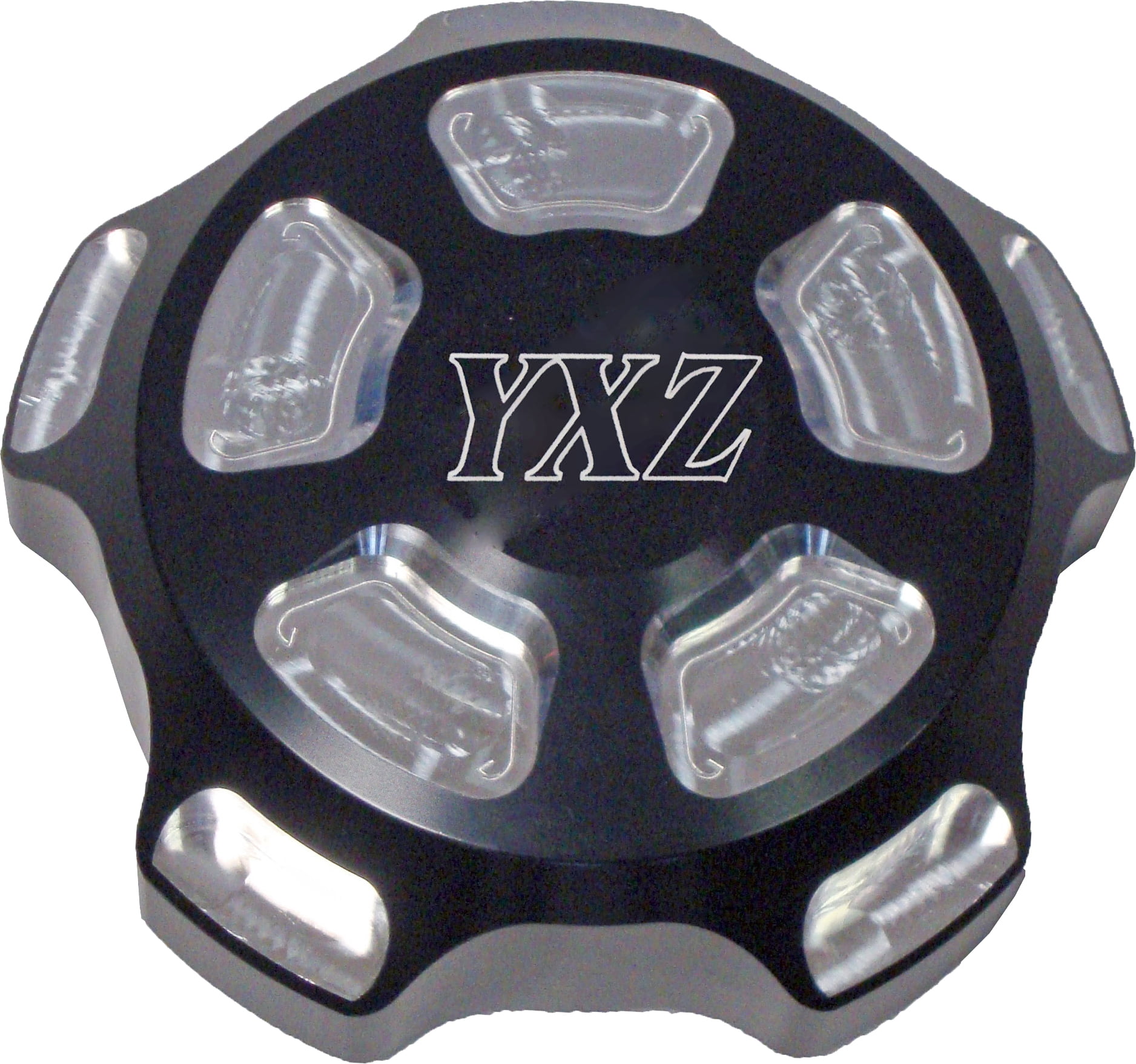 Yamaha UTV Billet Gas Cap (BLACK/MACHINED) For 16-21 YAMAHA YXZ1000R ...